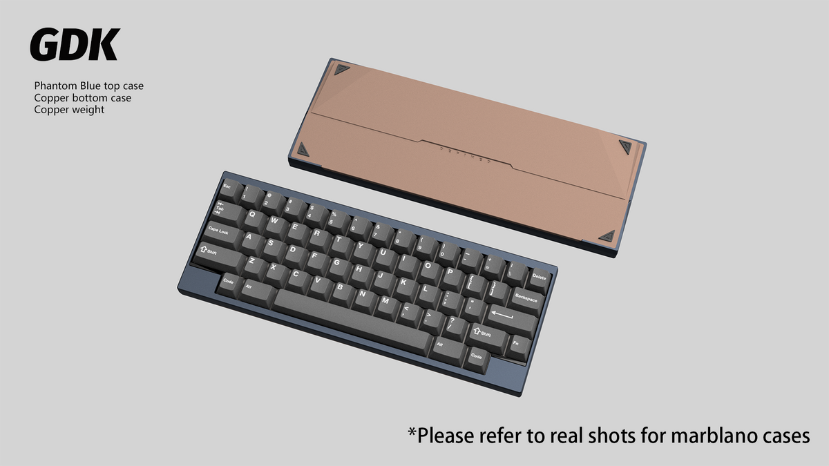 【GB】DK1-60% Keyboard Phantom Blue – Wuque Studio
