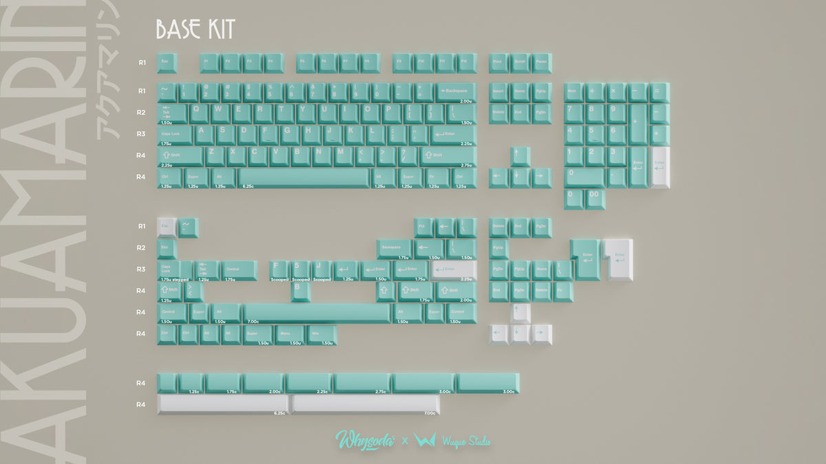 WS x Akuamarin Keycaps kit – Wuque Studio