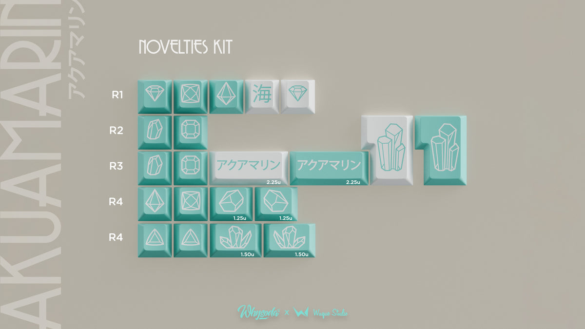 WS x Akuamarin Keycaps kit – Wuque Studio