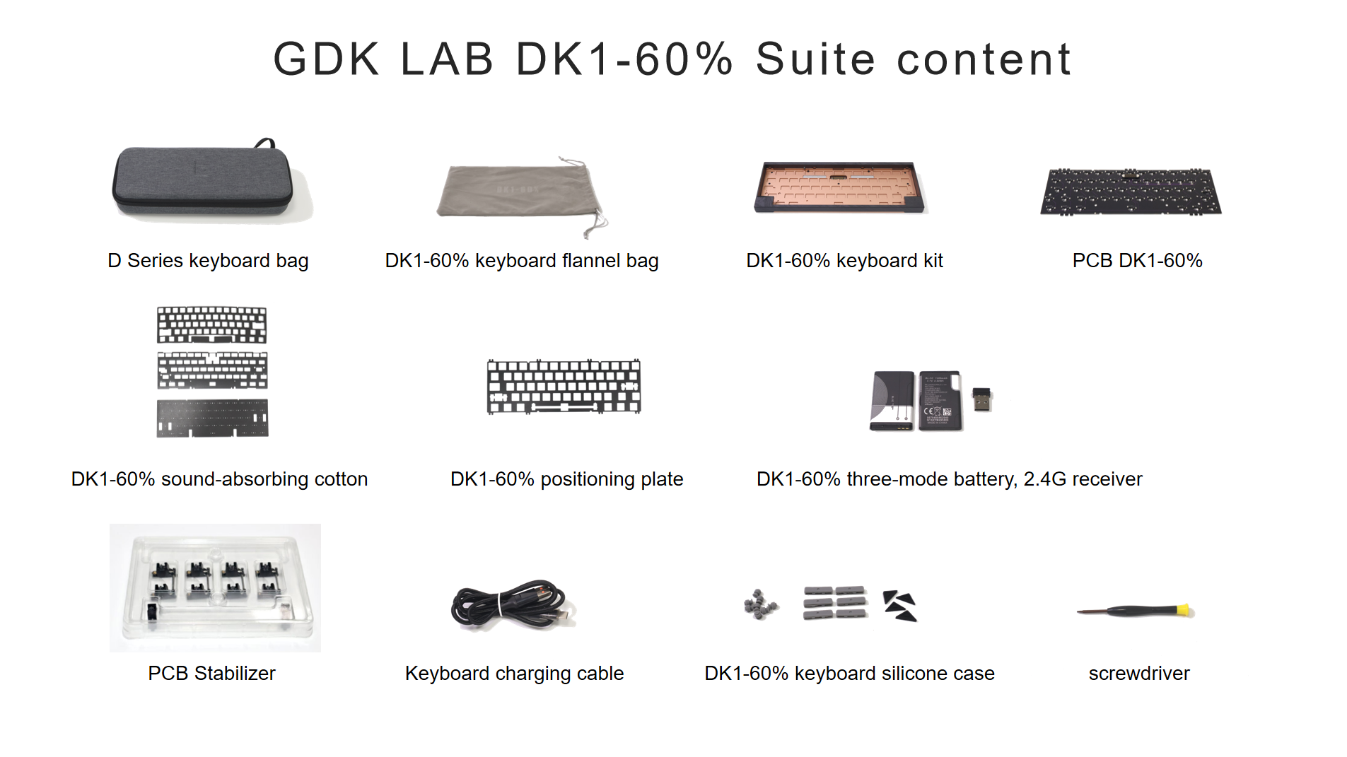 [GB] DK1-60% Keyboard:August 19 – September 2 – Wuque Studio